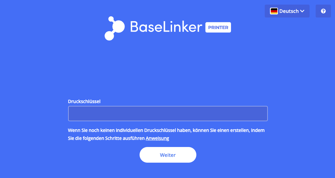 Base Printer - Hilfe | Base