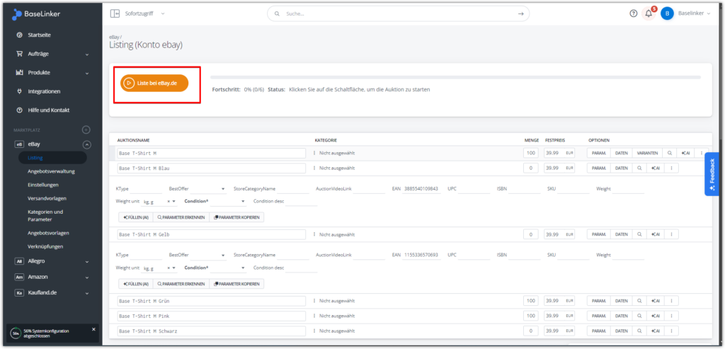 Mehrvariantenangebote auf eBay - Hilfe | Base