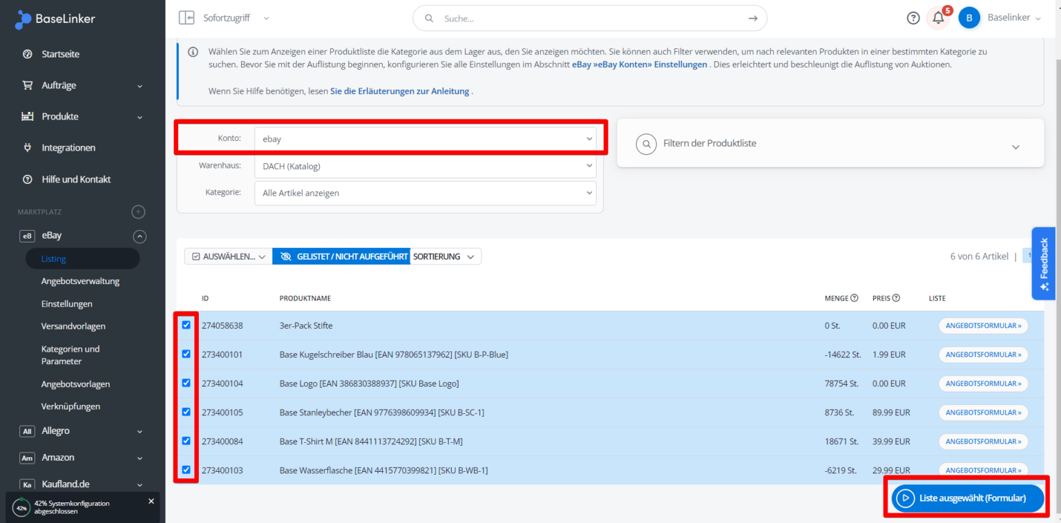 Mehrvariantenangebote auf eBay - Hilfe | Base