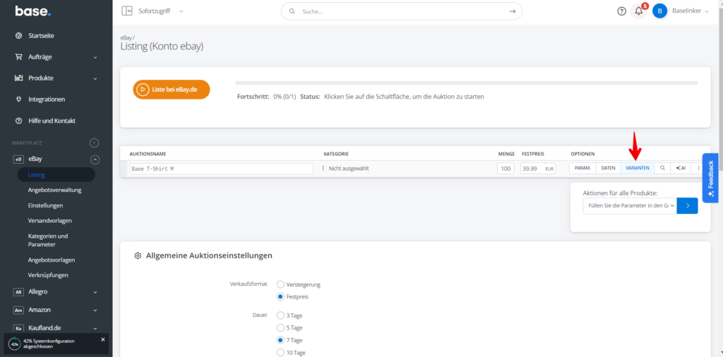 Mehrvariantenangebote auf eBay - Hilfe | Base