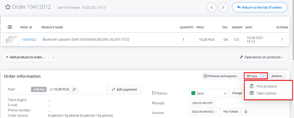Packing Assistant module - Help Center | Base.com